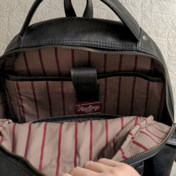 Rawlings | Bags | Genuine Rawlings Leather Backpack | Poshmark